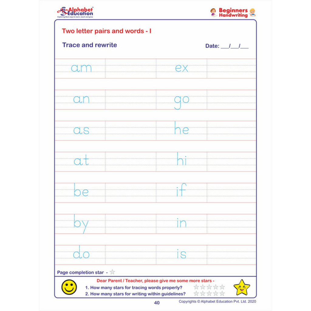 Buy Beginners Handwriting Workbook | Letters & Number Book