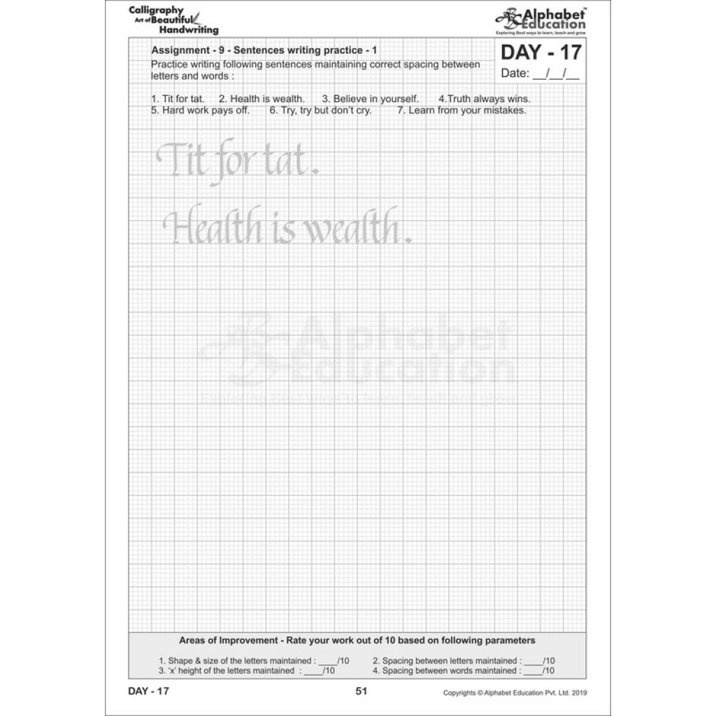 Buy calligraphy practice book online | Alphabet Education