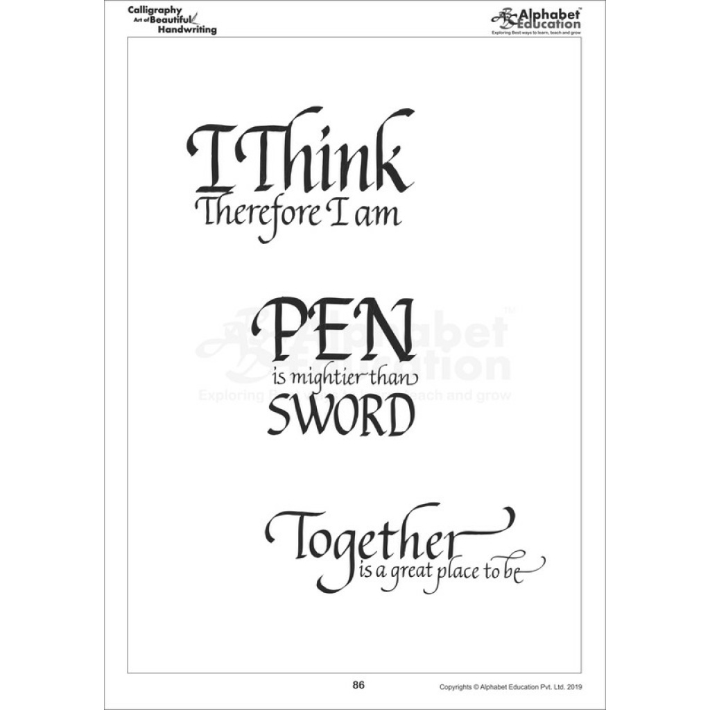 Buy calligraphy practice book online | Alphabet Education