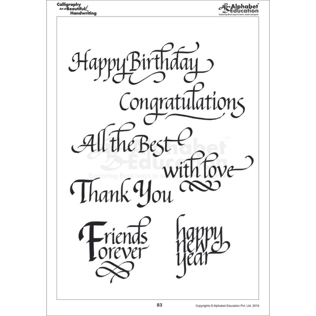 Buy calligraphy practice book online | Alphabet Education