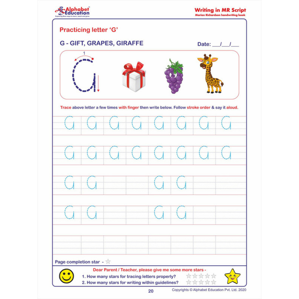 Buy Marion Richardson Handwriting Book | Alphabet Education