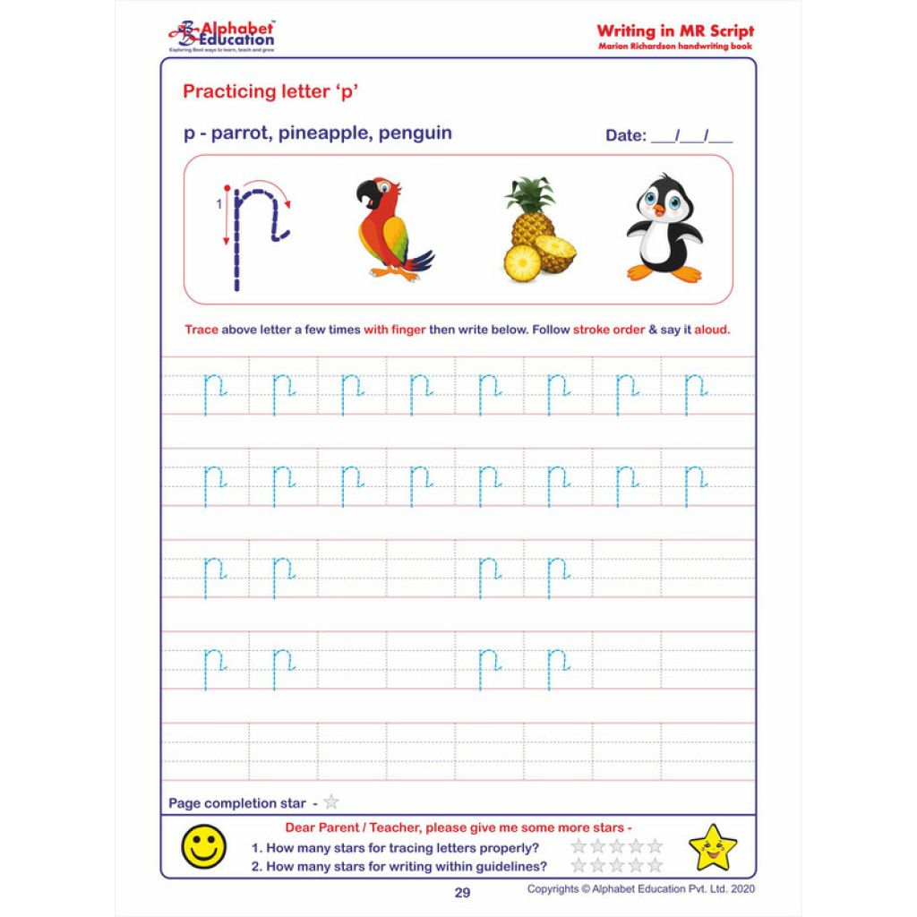 Get MR Script - Handwriting Book | Learn Alphabet