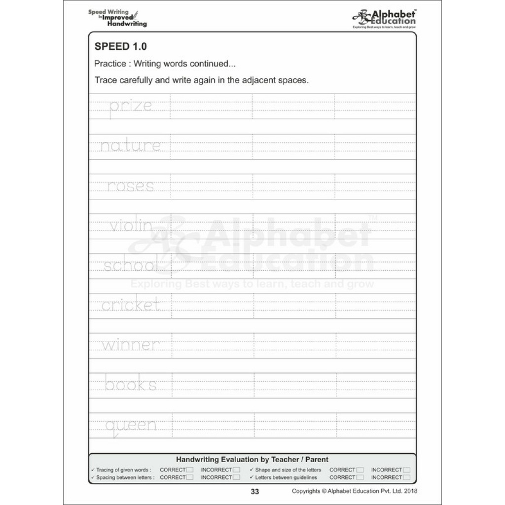 Print Handwriting Styles Book Combo | Learn Speed Writing